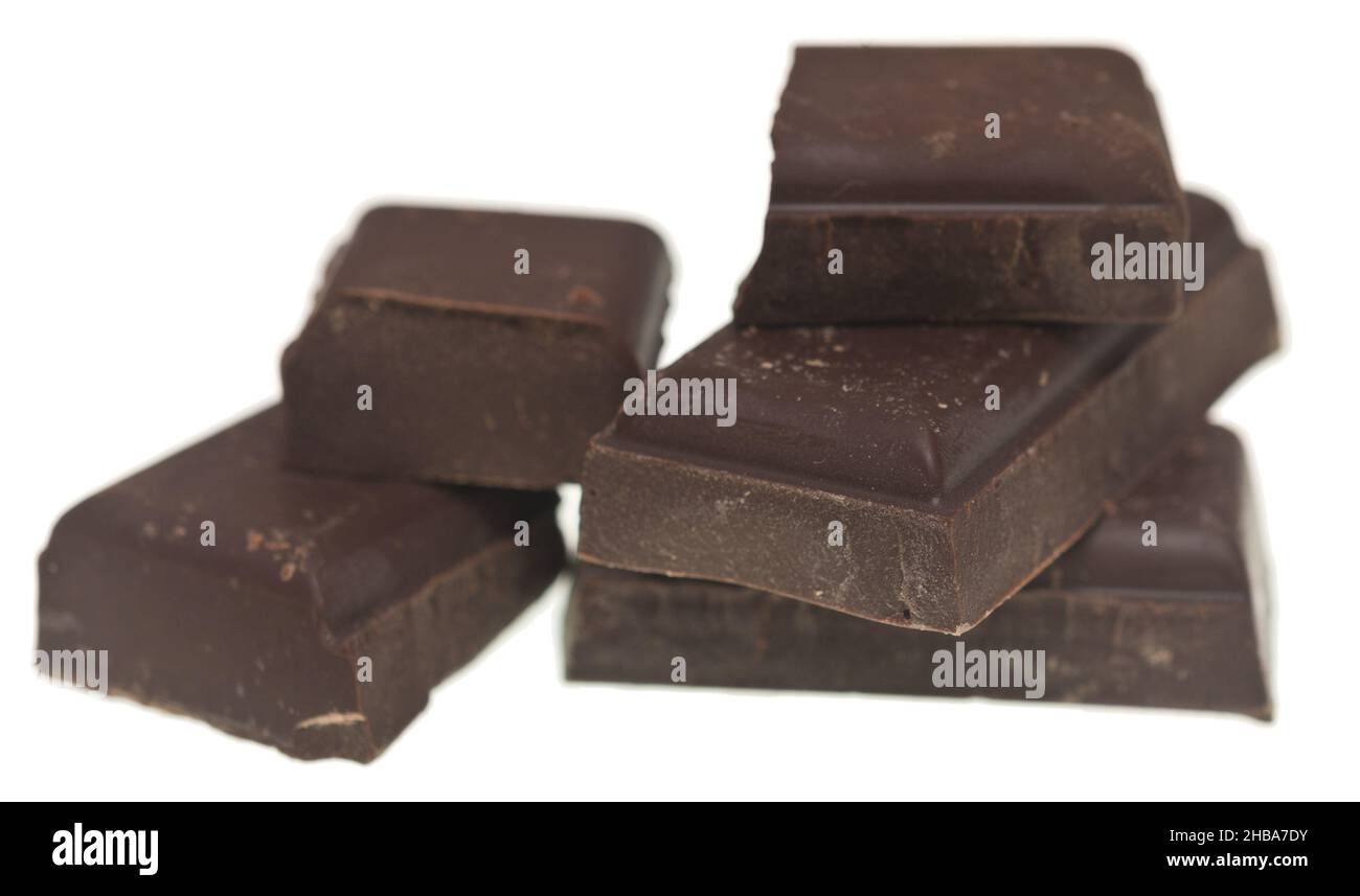 Chocolate isolated on white background Stock Photo - Alamy