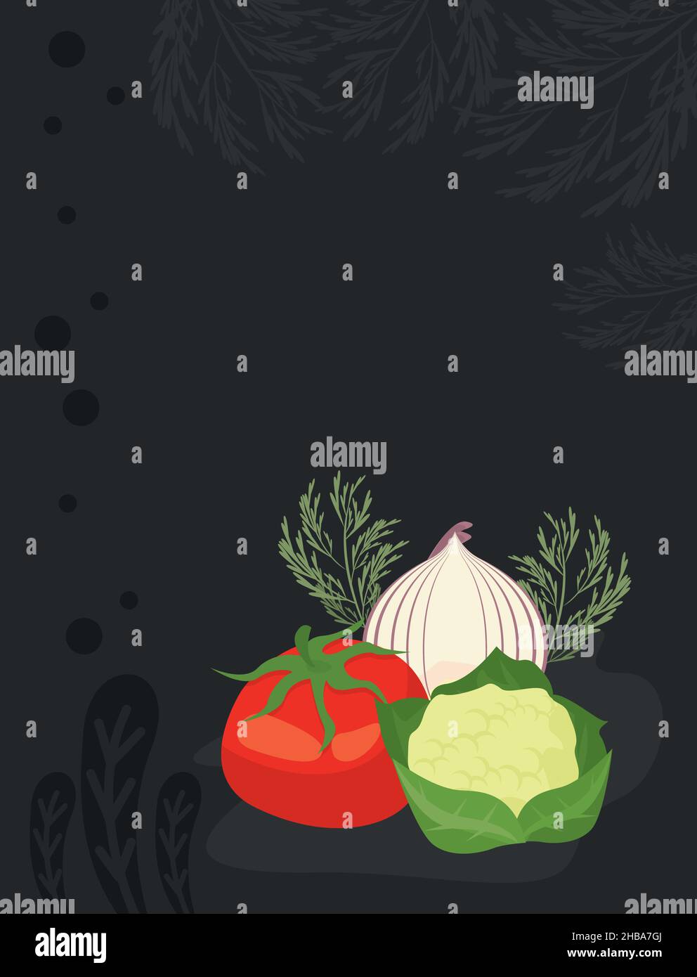 three fresh vegetables Stock Vector Image & Art - Alamy