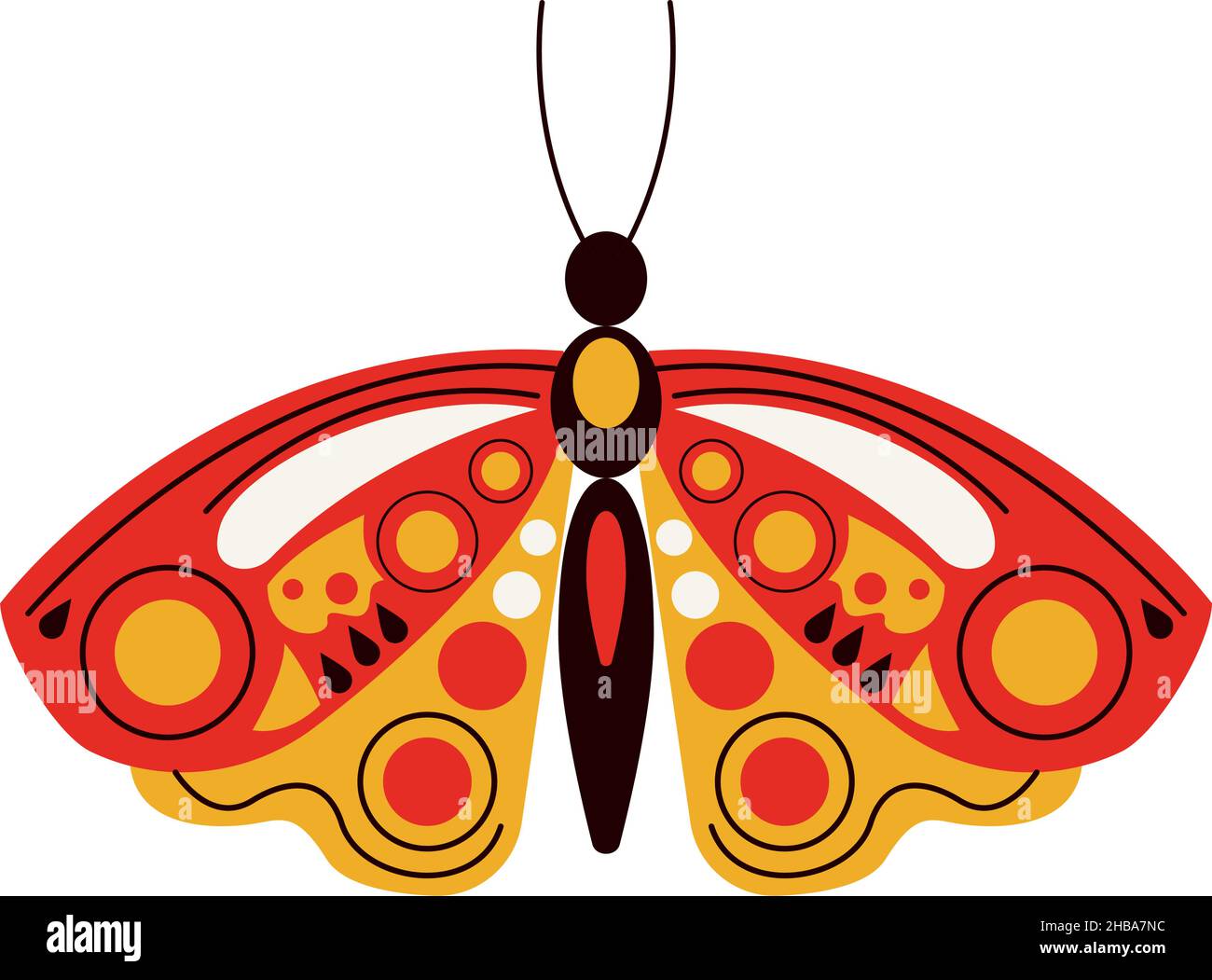 cute red butterfly Stock Vector Image & Art - Alamy
