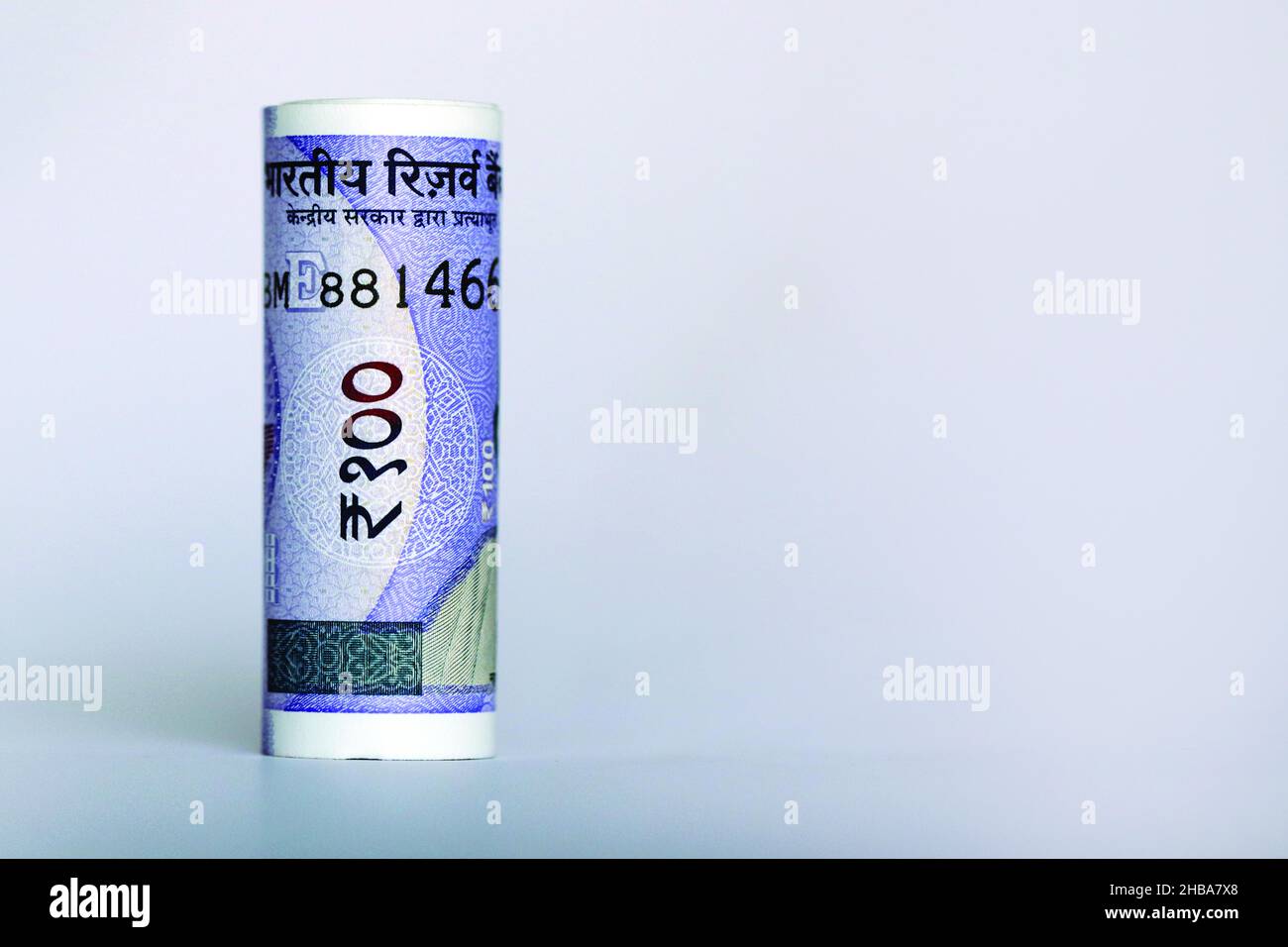 One hundred new banknote of India isolated on white background Stock ...