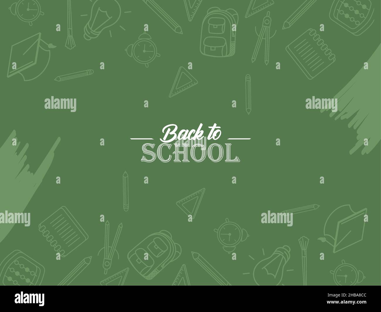 back-to-school-card-stock-vector-image-art-alamy