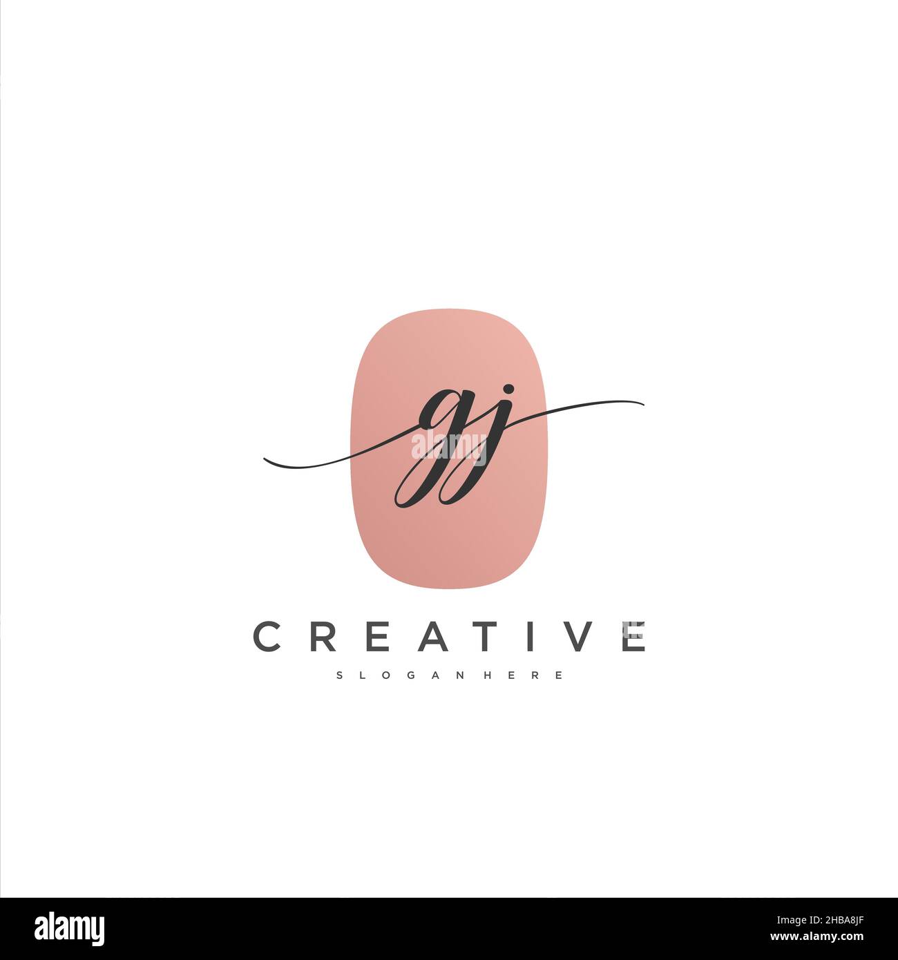 Initial gj logo hi-res stock photography and images - Alamy