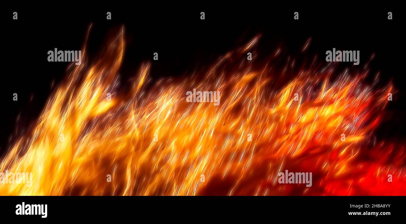 Abstract blaze fire flame texture for banner background Stock Photo - Alamy
