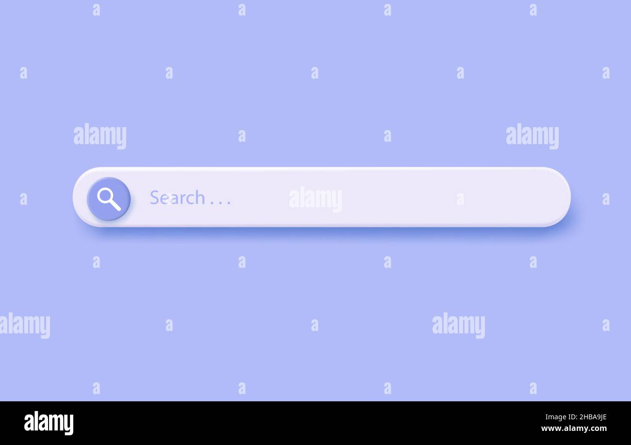 3D search bar Stock Vector Image & Art - Alamy