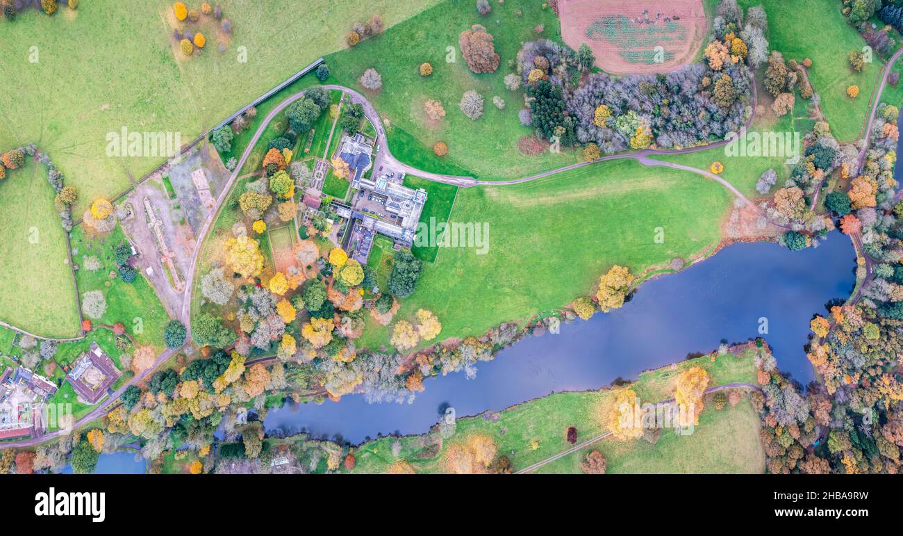 Aerial view of oak trees britain hi-res stock photography and images ...