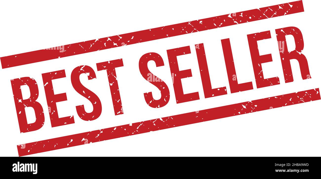 Red Grunge Best Seller Rubber Stamp Seal - Vector Stock Vector Image ...