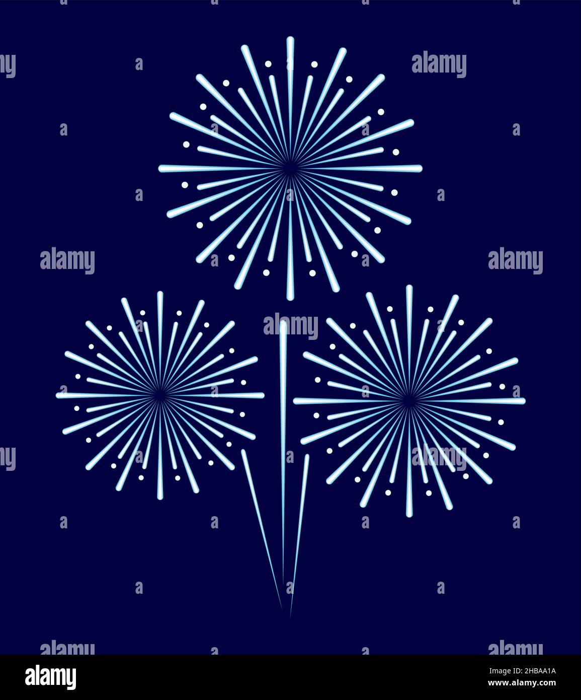 blue fireworks explosion icons Stock Vector Image & Art - Alamy