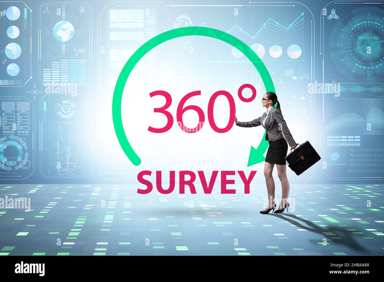 360 degree customer view for the marketing purposes Stock Photo - Alamy