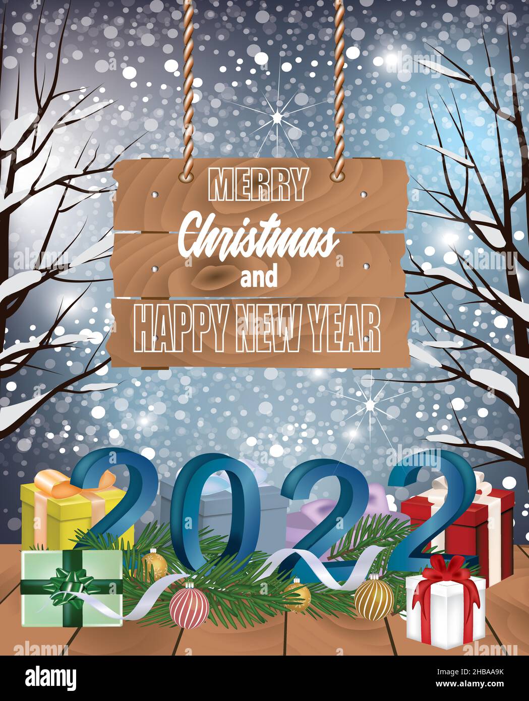 Christmas holiday card. vector illustration Stock Vector Image & Art ...