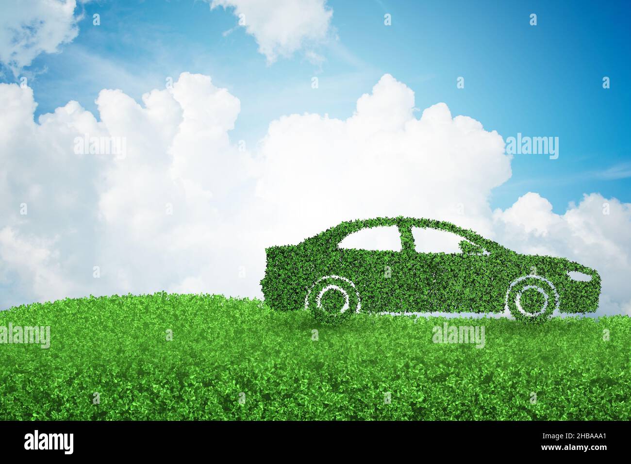 Concept of the ecological electric car Stock Photo - Alamy