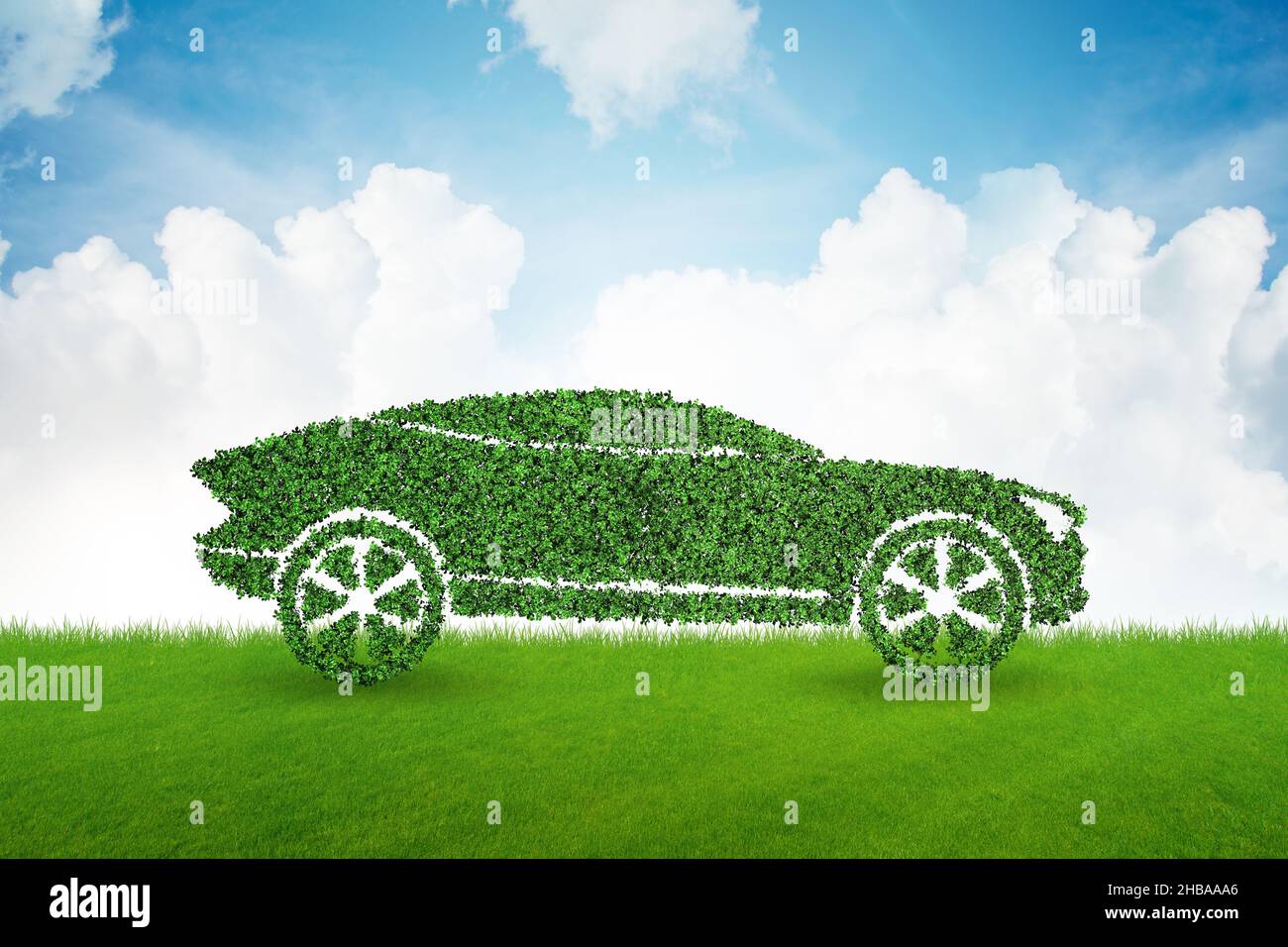 Concept of the ecological electric car Stock Photo - Alamy