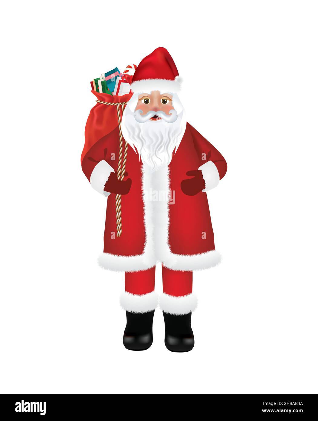Santa Clause isolated. vector illustration Stock Vector Image & Art - Alamy