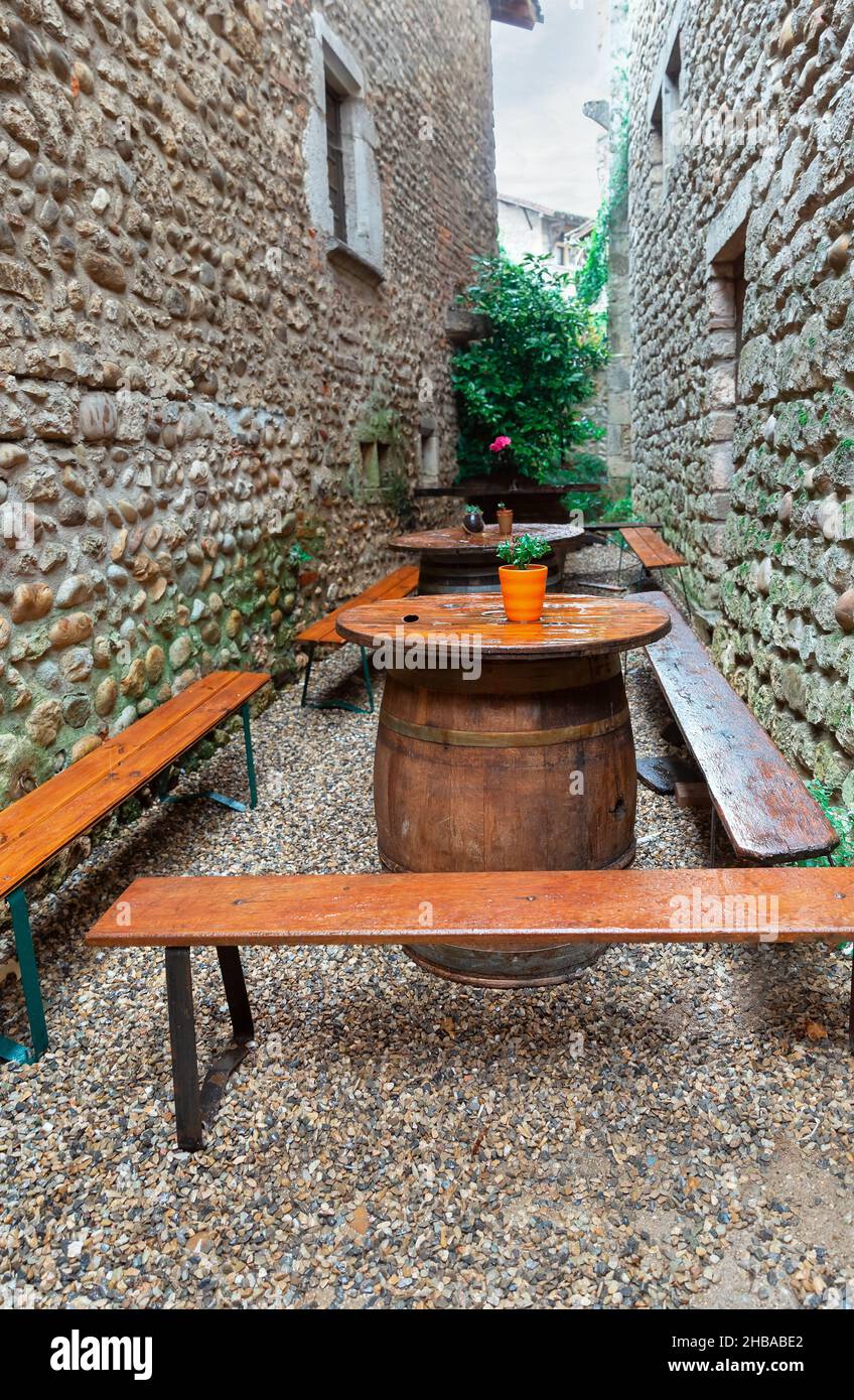 medieval city of Perouges, France Stock Photo - Alamy