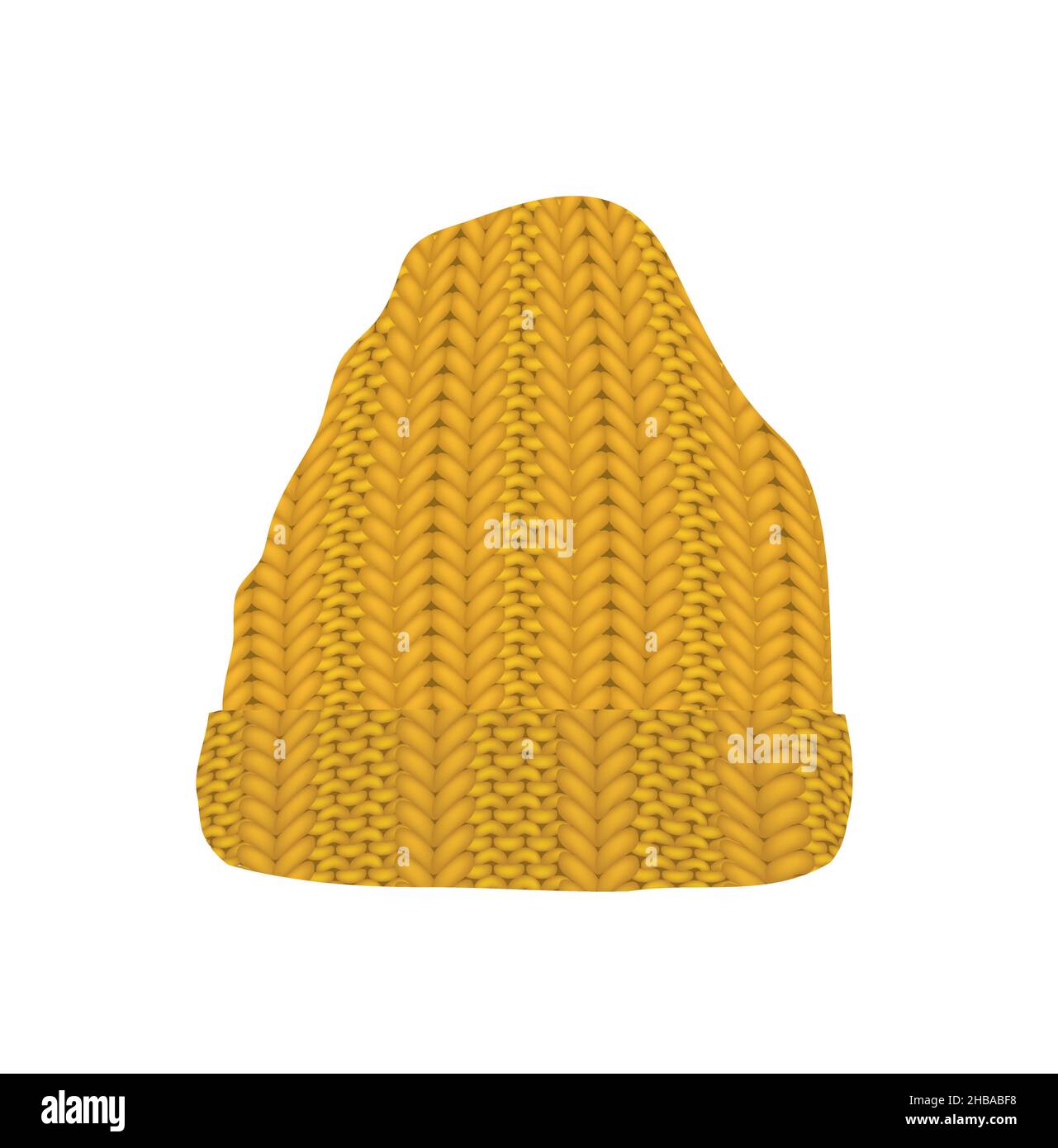 Yellow wool hat Stock Vector Images - Alamy