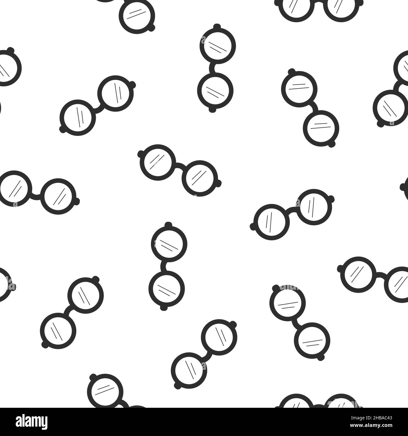 Glasses Pattern. Vector Seamless Pattern Background or Wallpaper ...