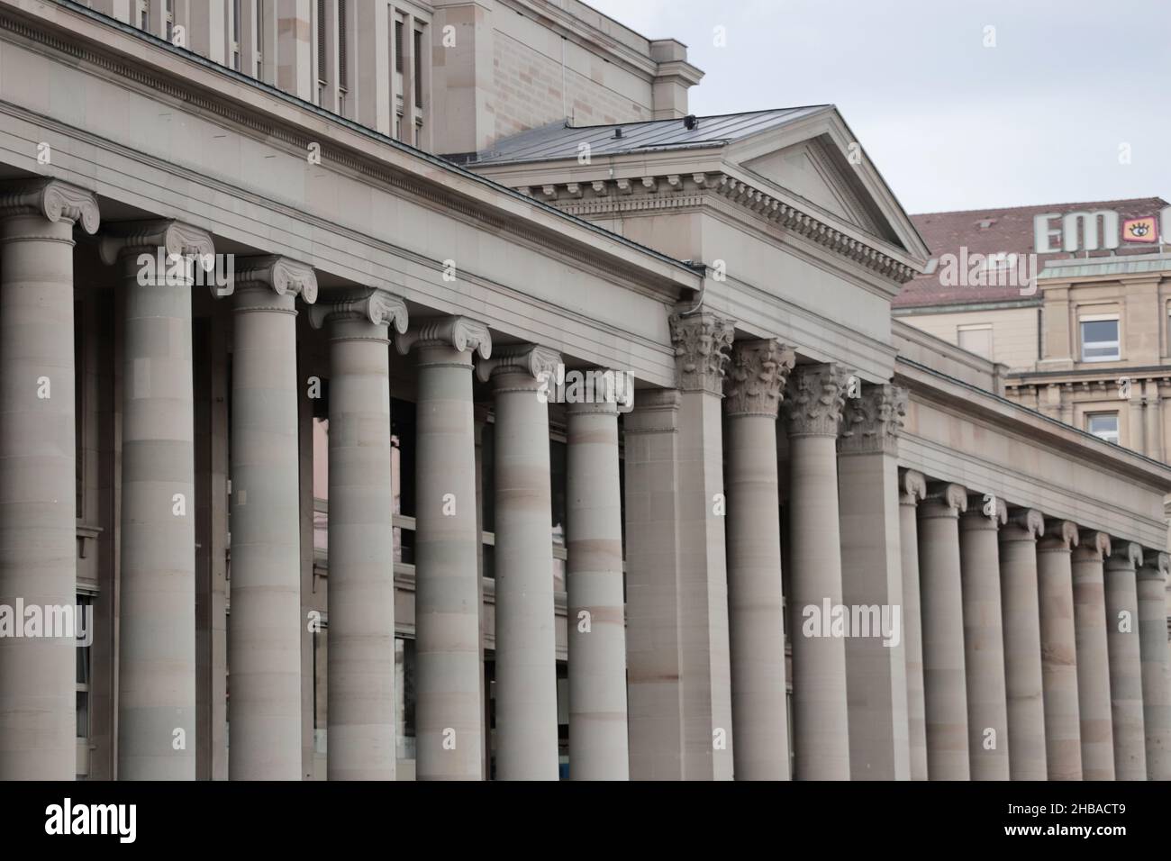 Closeup shot of details of a facade of a building Stock Photo - Alamy