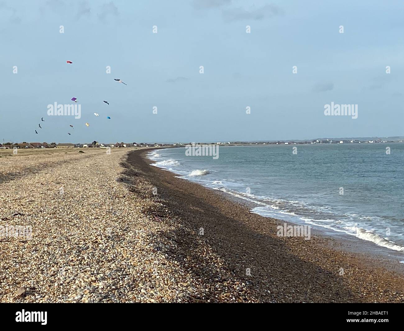 Dungeness, Kent, UK- 10.20.2021: Barren Dungeness path landscape on the ...