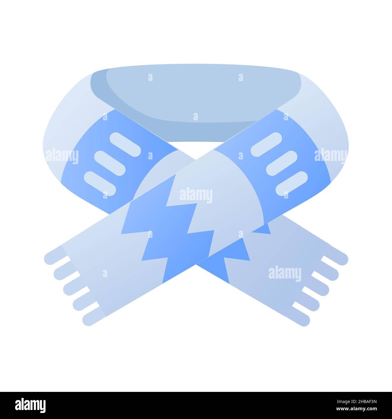 scarf winter warma christmas single isolated icon with smooth style ...