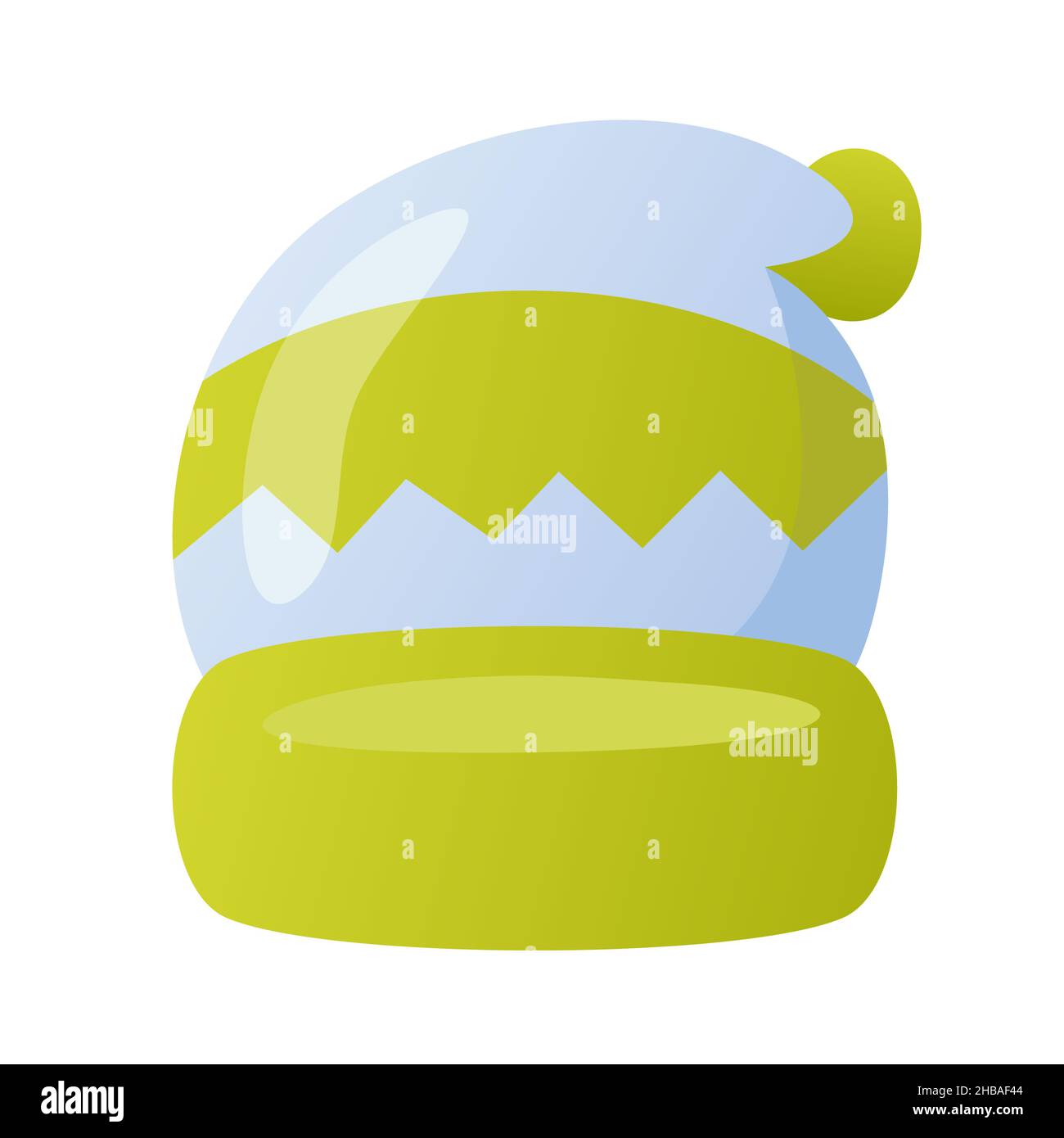 hat winter warma wool single isolated icon with smooth style vector ...