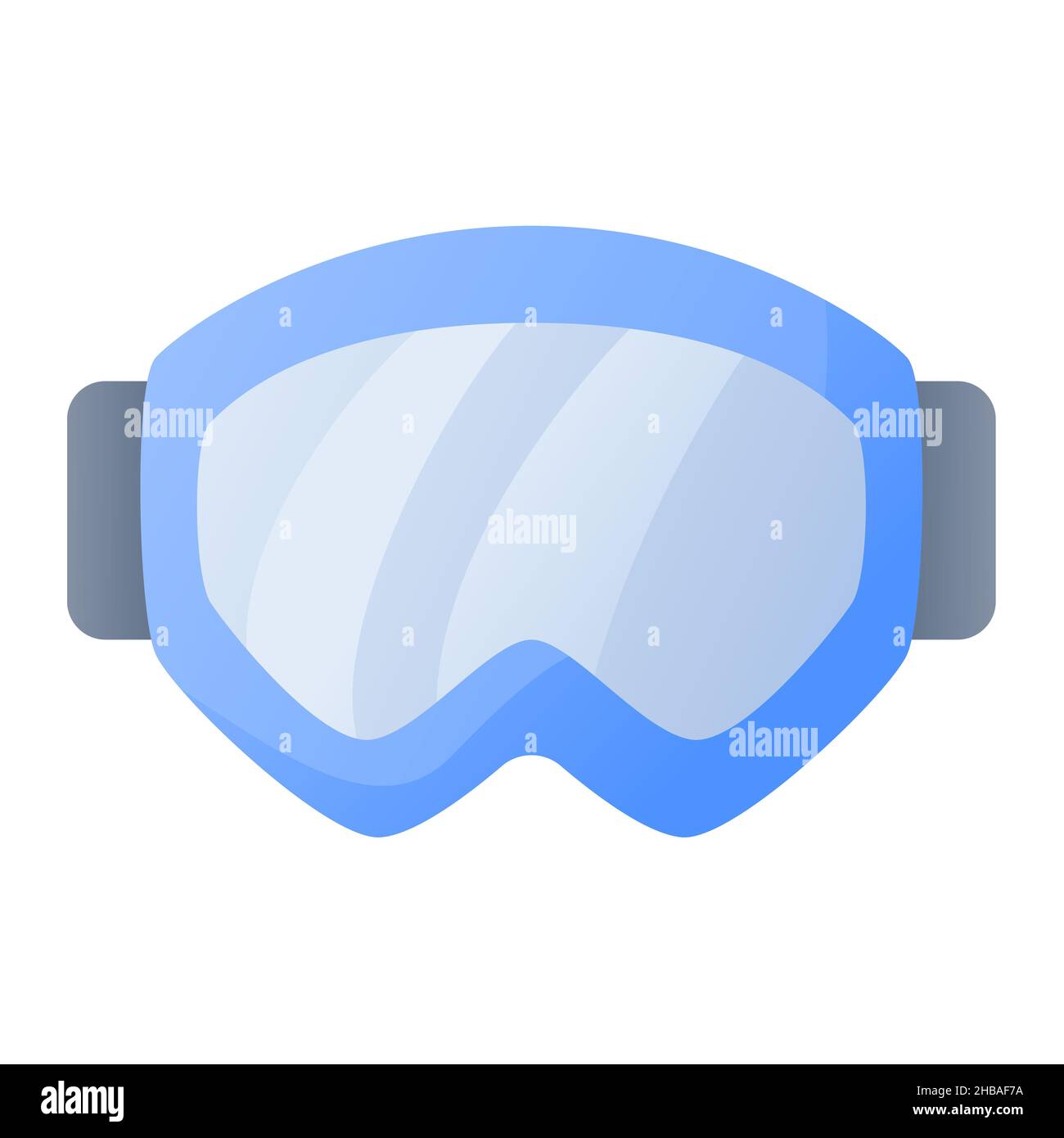 google winter sport ski glasses single isolated icon with smooth style ...