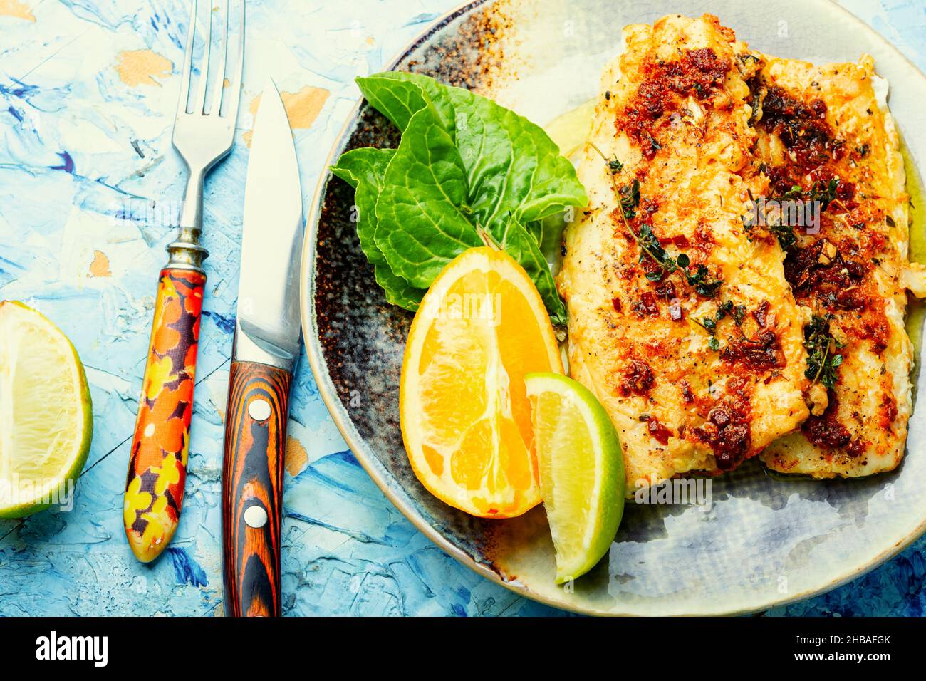 Fish fillet grilled hi-res stock photography and images - Alamy