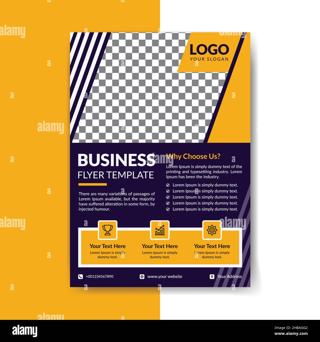 Corporate Business Flyer Template Design Stock Vector Image & Art - Alamy