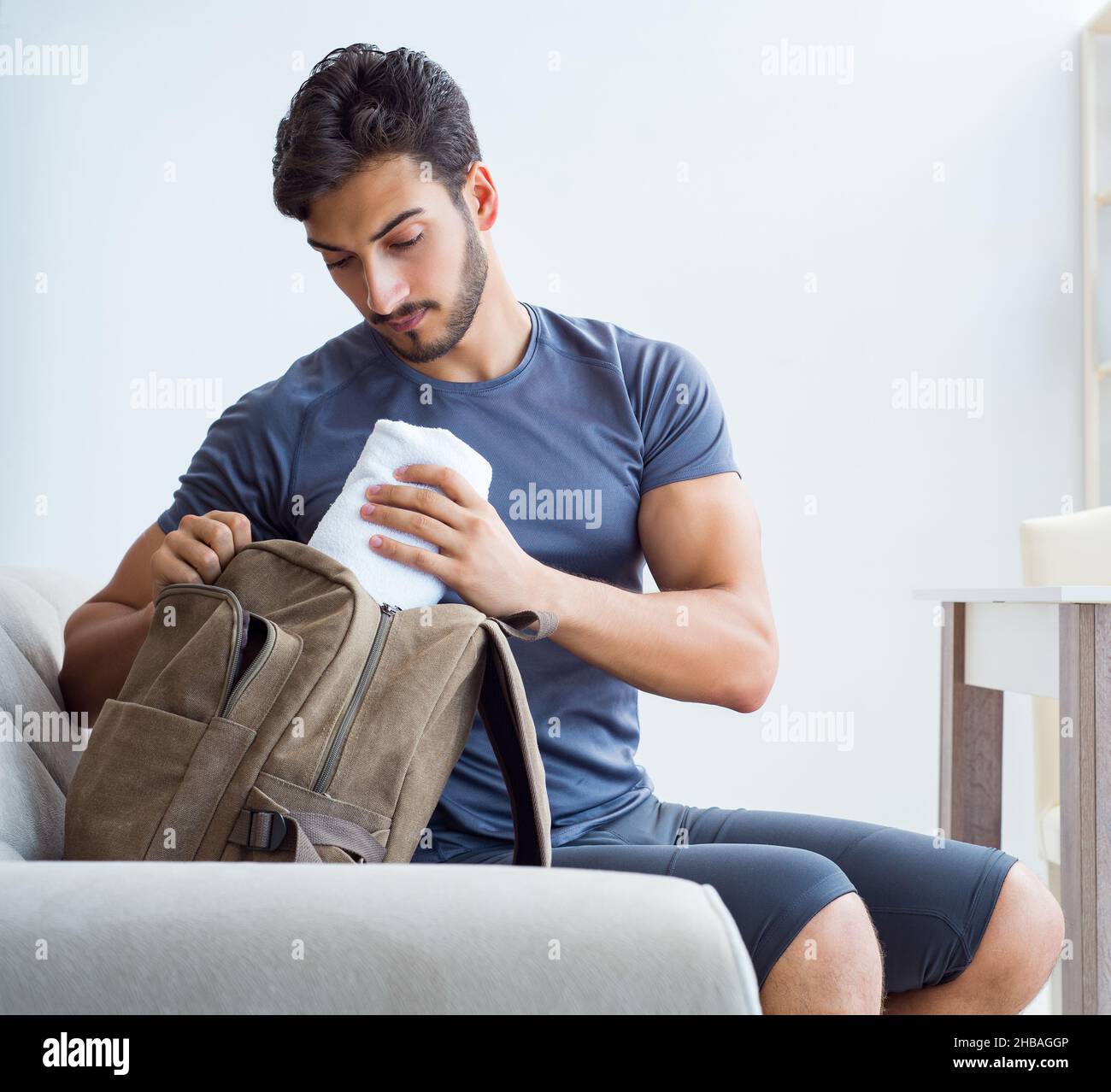 Getting ready fit backpack hi-res stock photography and images - Alamy