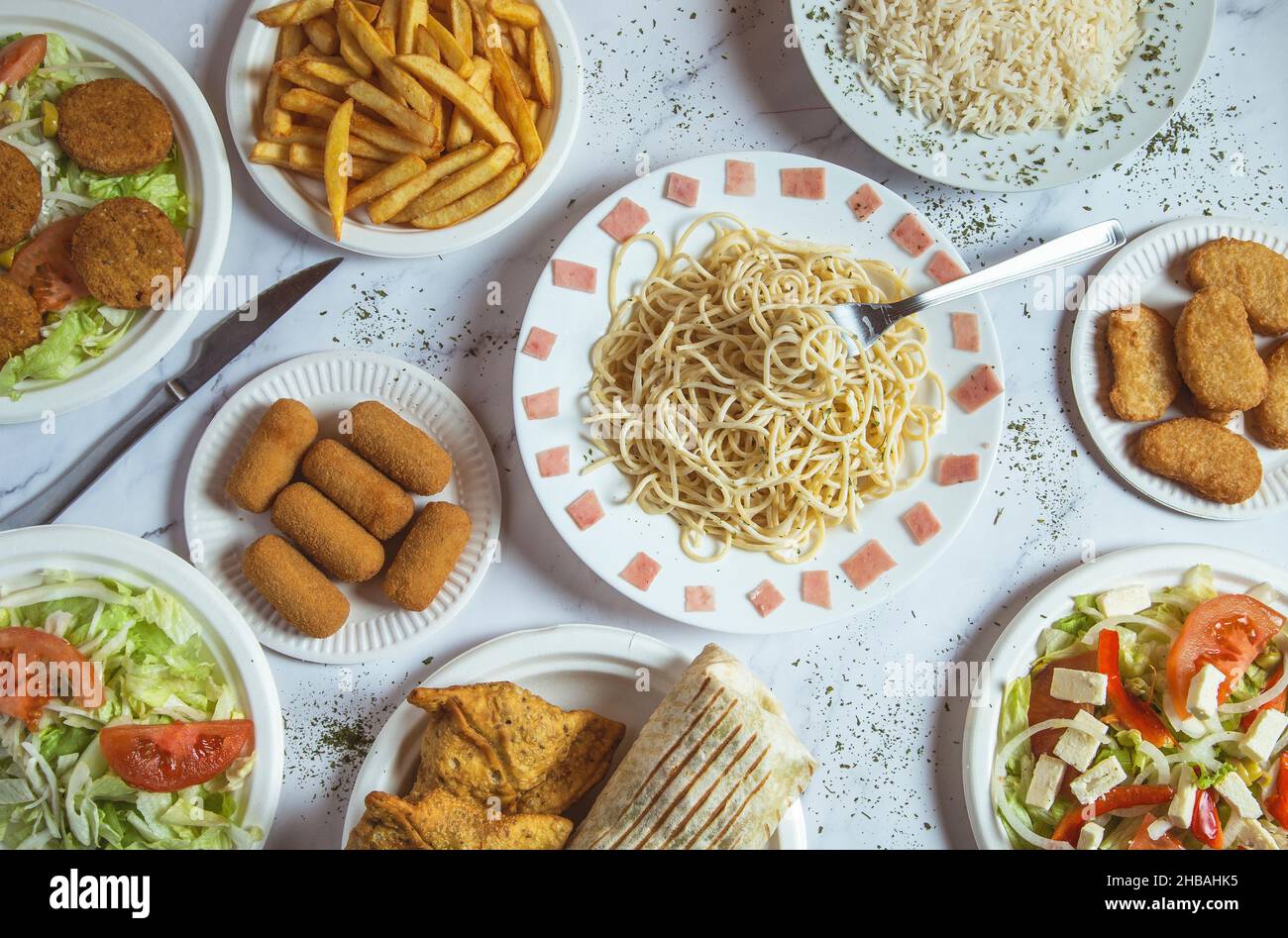 Variety Of Fast Food