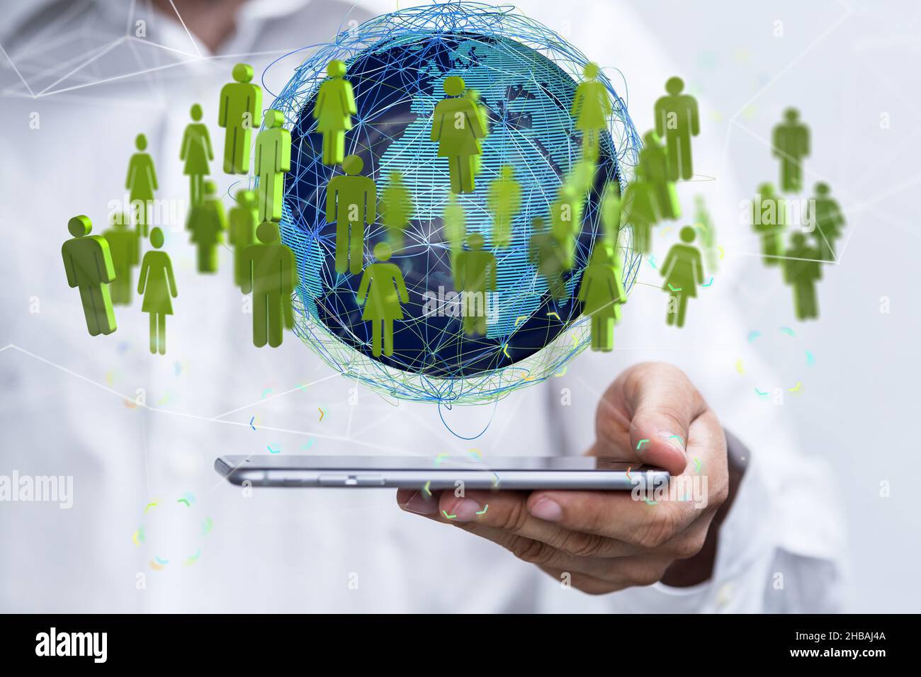 Hand hovering over the phone hi-res stock photography and images - Alamy