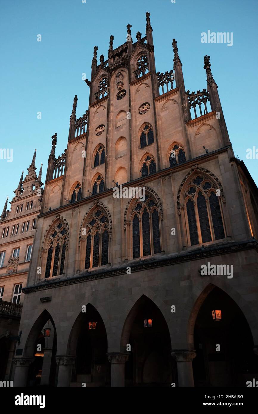 Town hall building of Munster, Germany Stock Photo - Alamy