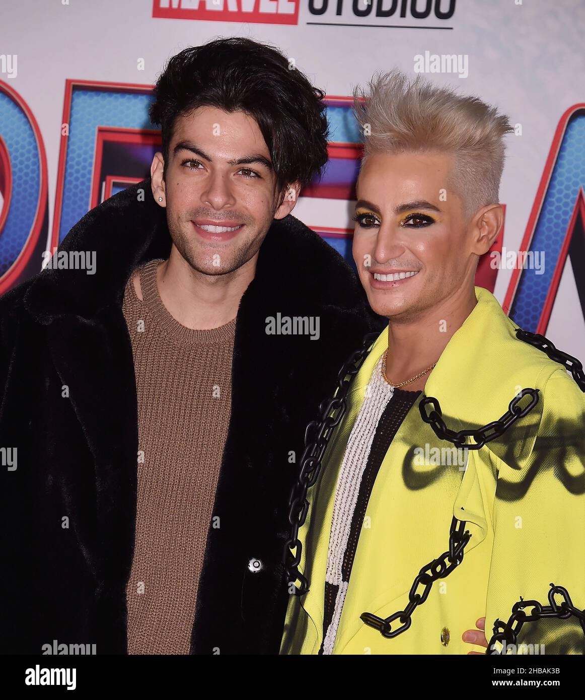 LOS ANGELES, CA - DECEMBER 13: Hale Leon (L) and Frankie Grande attend ...