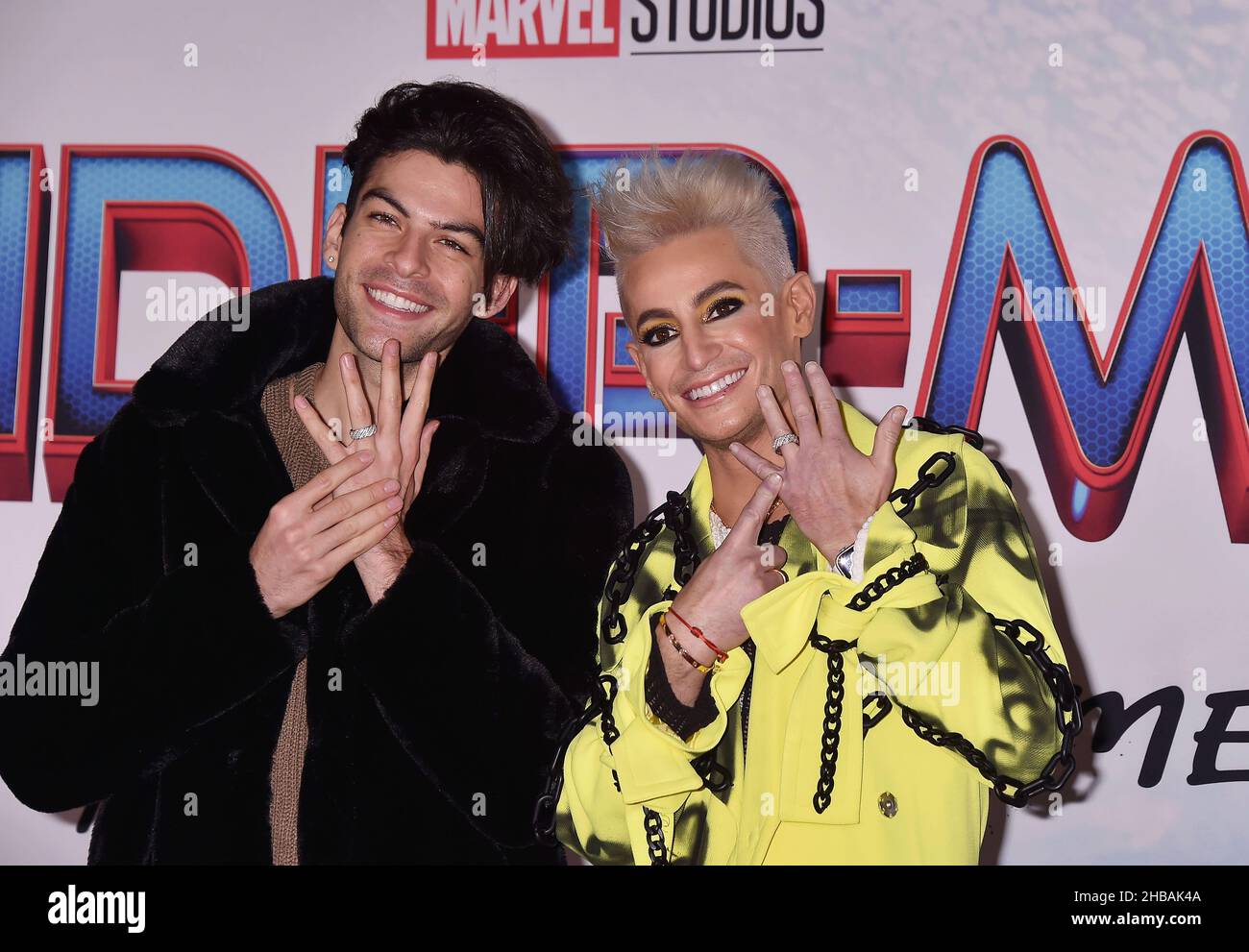 LOS ANGELES, CA - DECEMBER 13: Hale Leon (L) and Frankie Grande attend ...