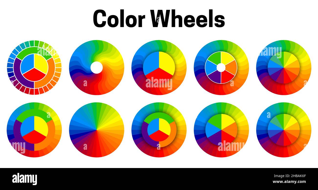 Colors primary color wheel Stock Vector Images - Alamy