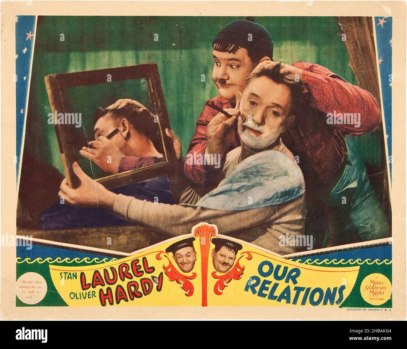 OLIVER HARDY and STAN LAUREL in OUR RELATIONS (1936), directed by HARRY LACHMAN. Credit: STAN ...