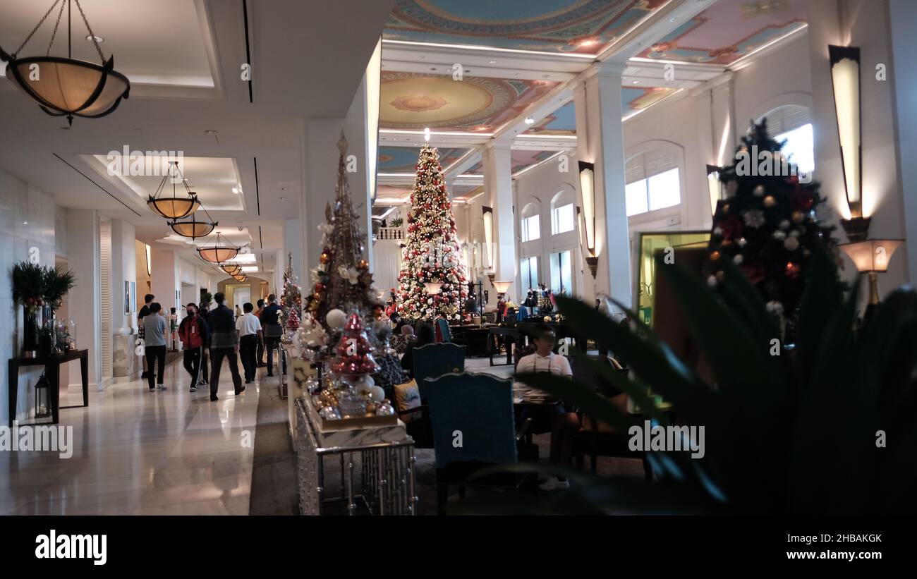 Anantara Siam Bangkok Hotel Christmas Decorations 2021 Bangkok Thailand ...