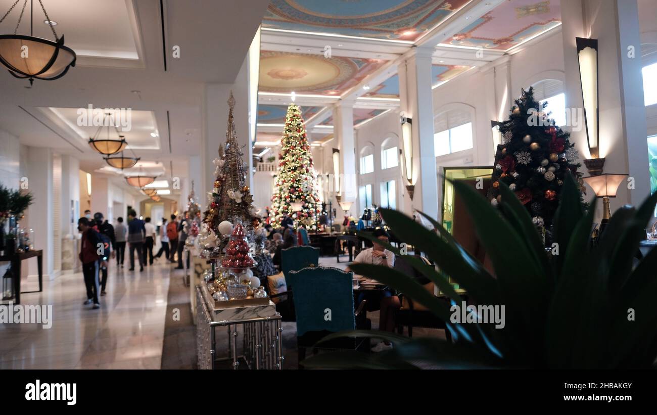 Anantara Siam Bangkok Hotel Christmas Decorations 2021 Bangkok Thailand ...