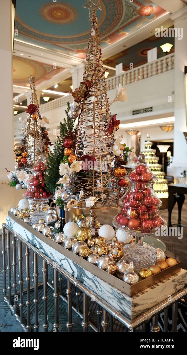 Anantara Siam Bangkok Hotel Christmas Decorations 2021 Bangkok Thailand ...
