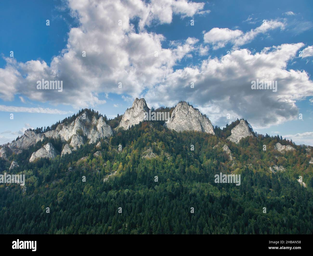 Three crowns peak, Trzy Korony Peak, Pieniny Mountains, wild nature ...