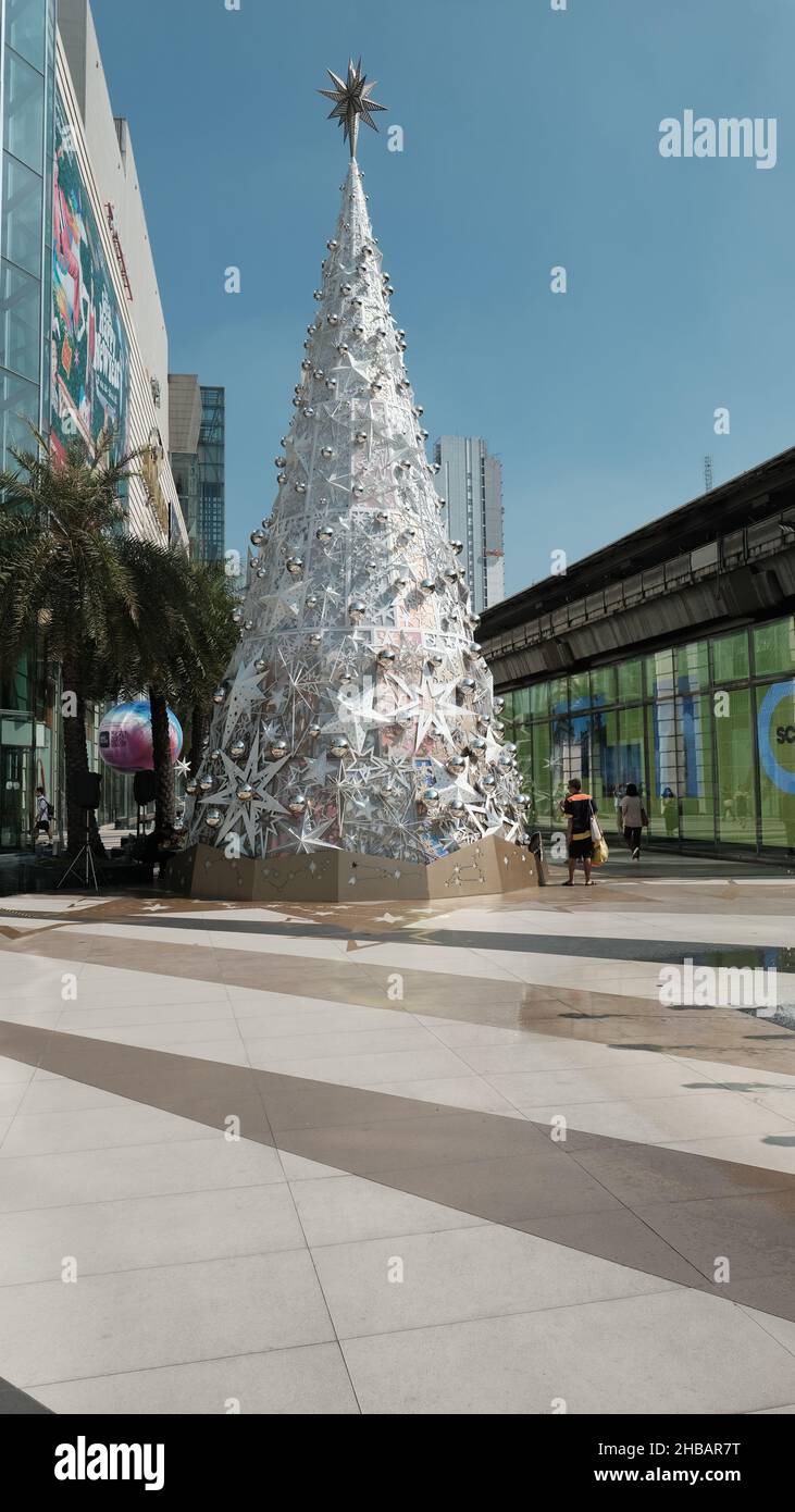 Siam Paragon Siam Center Plaza Christmas Decorations Bangkok Thailand ...