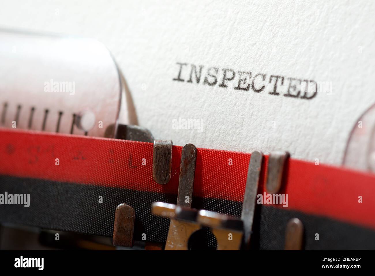 Inspected word hi-res stock photography and images - Alamy