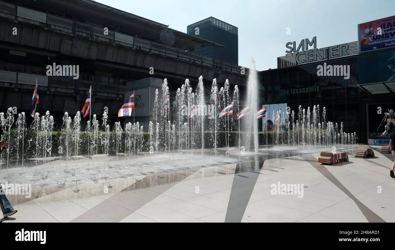 Siam Paragon Siam Center Plaza Christmas Decorations Bangkok Thailand ...