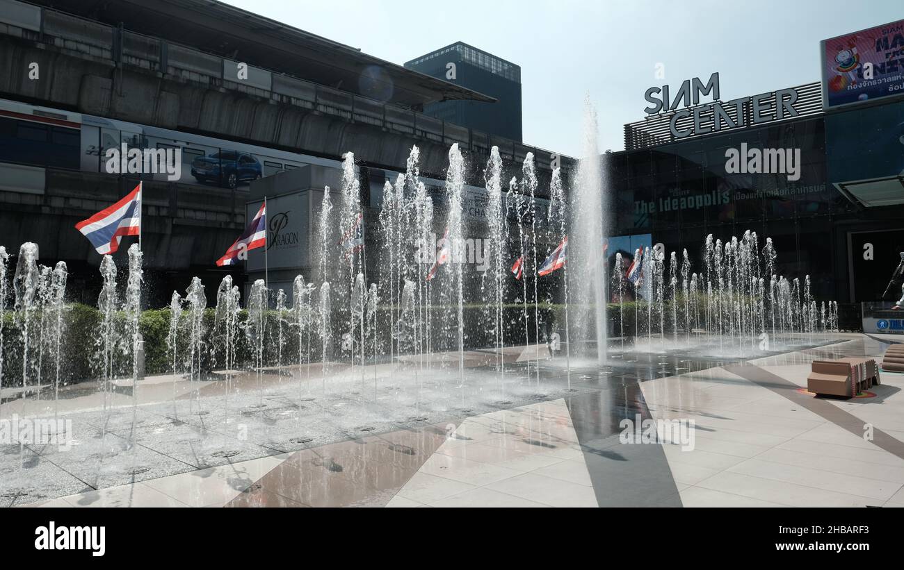 Siam Paragon Siam Center Plaza Christmas Decorations Bangkok Thailand ...
