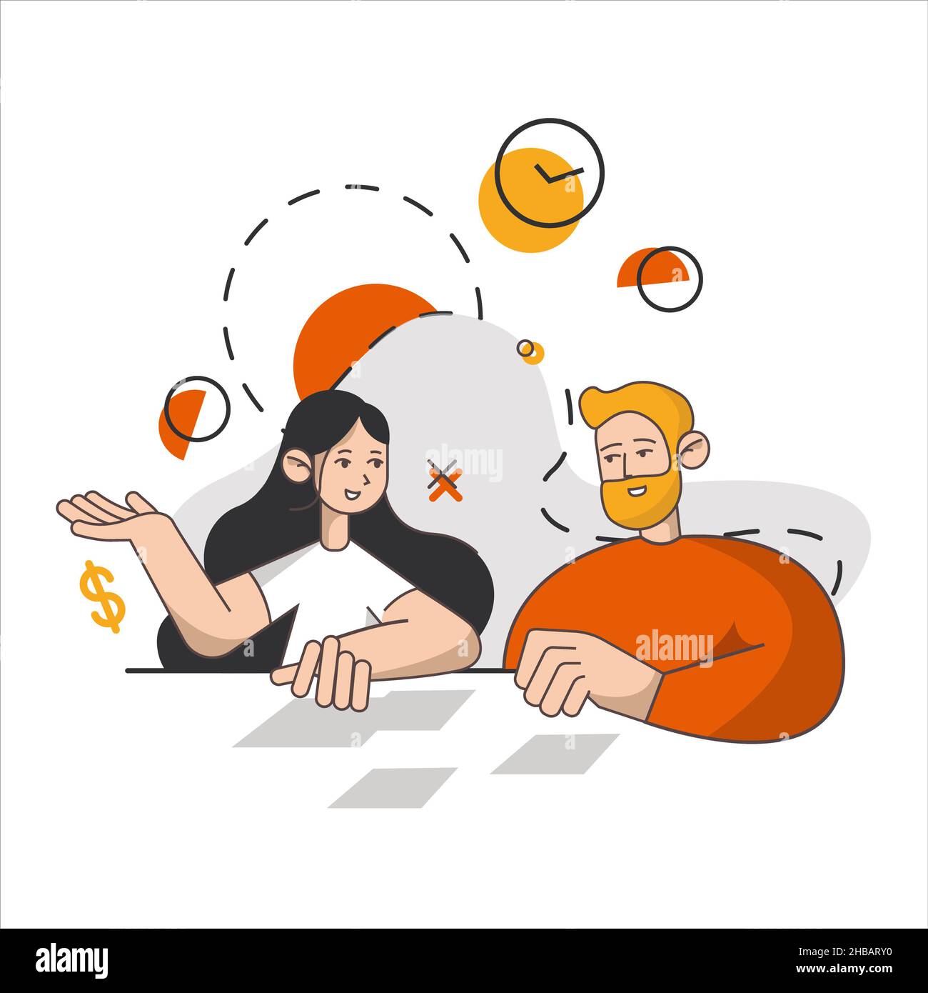 Cartoon style vector illustration isolated on white background ...