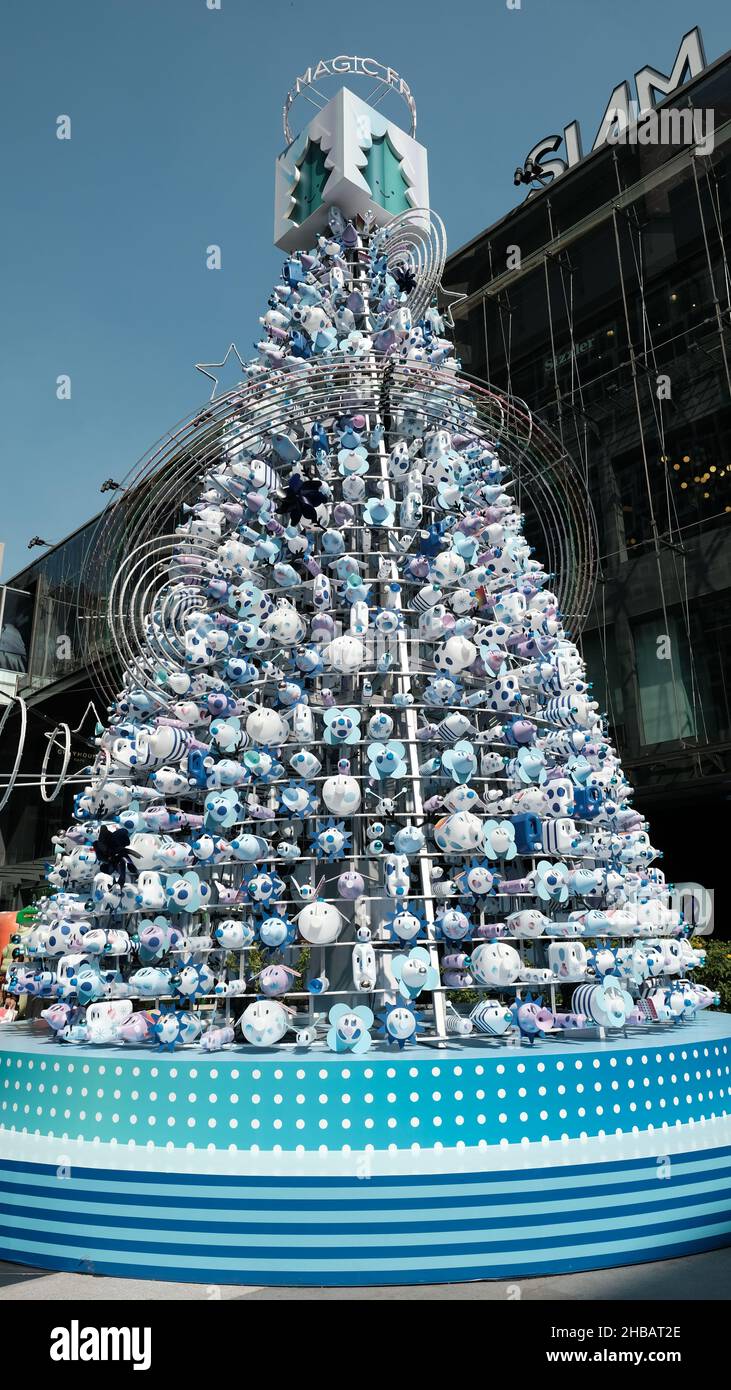 Siam Paragon Siam Center Plaza Christmas Decorations Bangkok Thailand ...