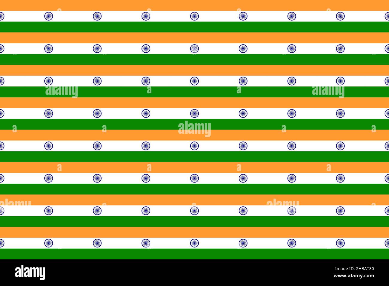 Geometric pattern in the colors of the national flag of India. The ...