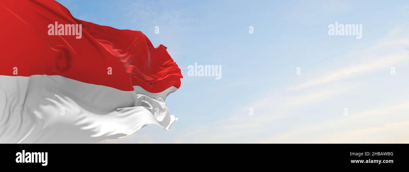 flag of Canton of Solothurn , Switzerland at cloudy sky background on ...