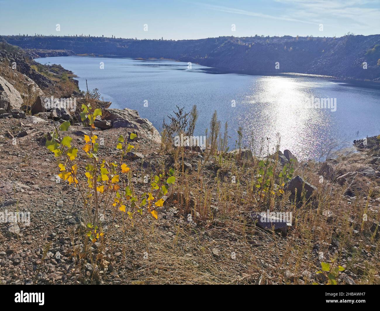 The murmuring waters of the Tokovsky waterfall in Ukraine. This is the ...