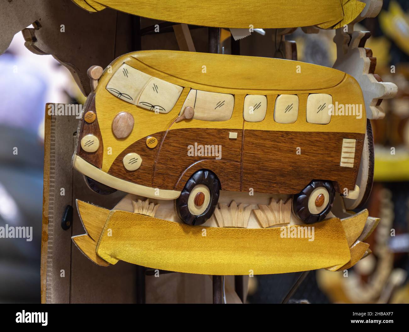 Colmar, France - December 13, 2021: The Volkswagen Type 1 model, known ...