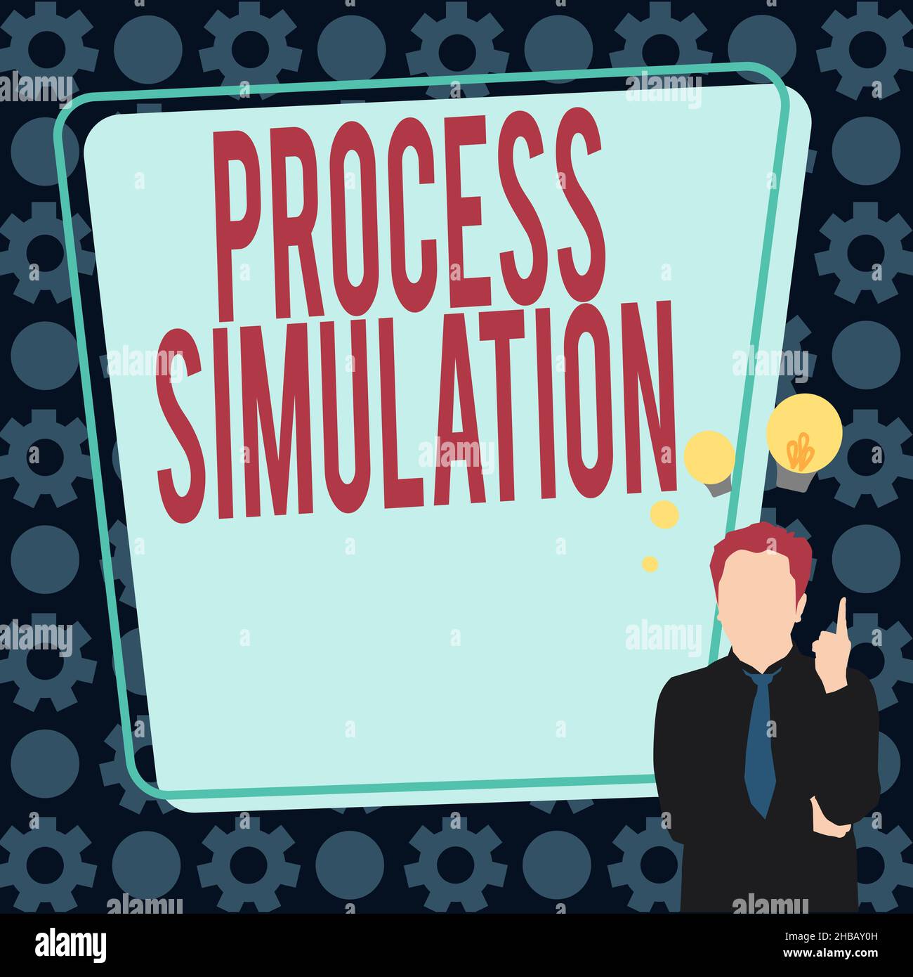 Sign displaying Process Simulation. Business approach Technical ...