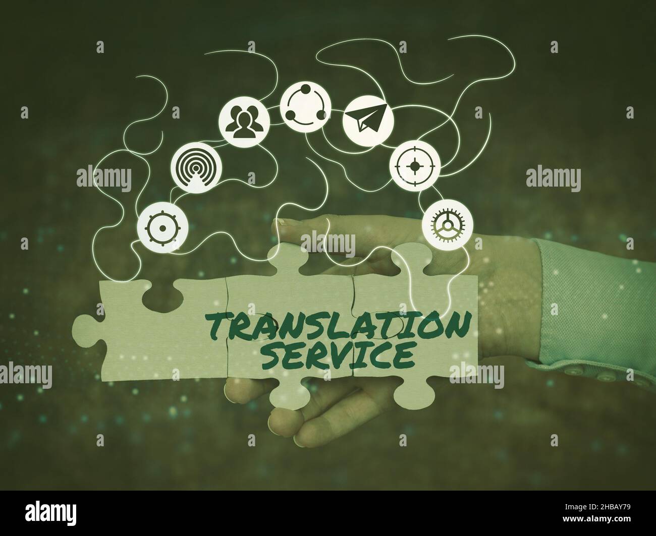 Sign displaying Translation Service. Word for the Equivalent Target ...